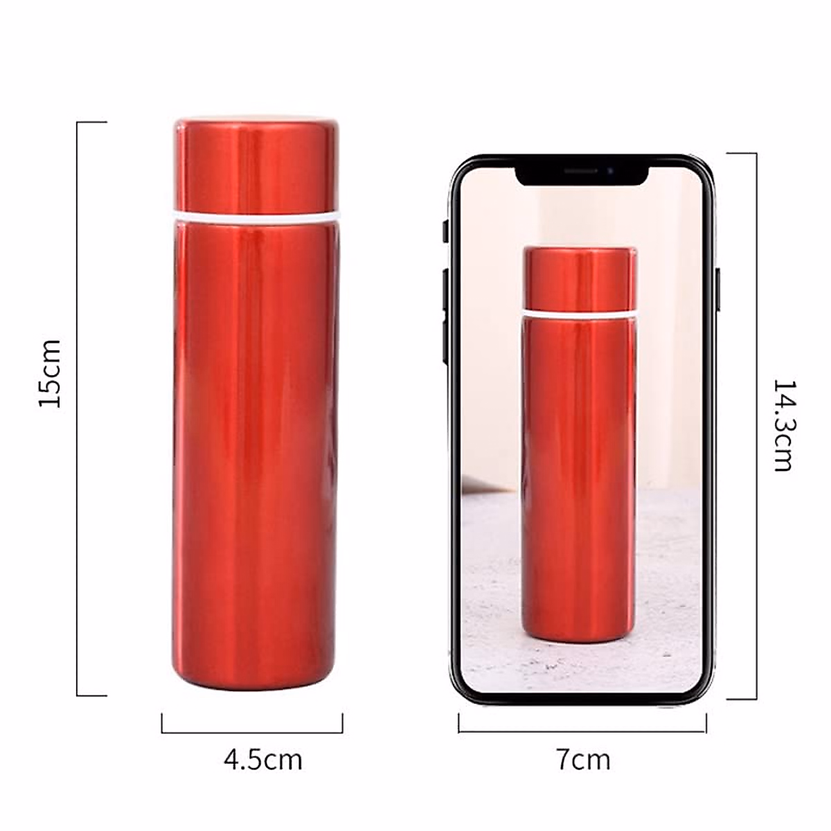 1Pc Portable Pocket Thermos Cup Stainless Steel Mini Outdoor Camping Water Bottle Insulated Thermos Flask Water Tea Coffee Cup, Travel Thermos Cup Sports Drink Bottle