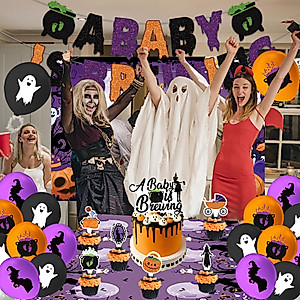 Halloween Baby Shower Party Supplies with Magic Theme, A Baby is Brewing Halloween Baby Shower Party Decorations Supplies, Party Favors for Baby Boy Girl