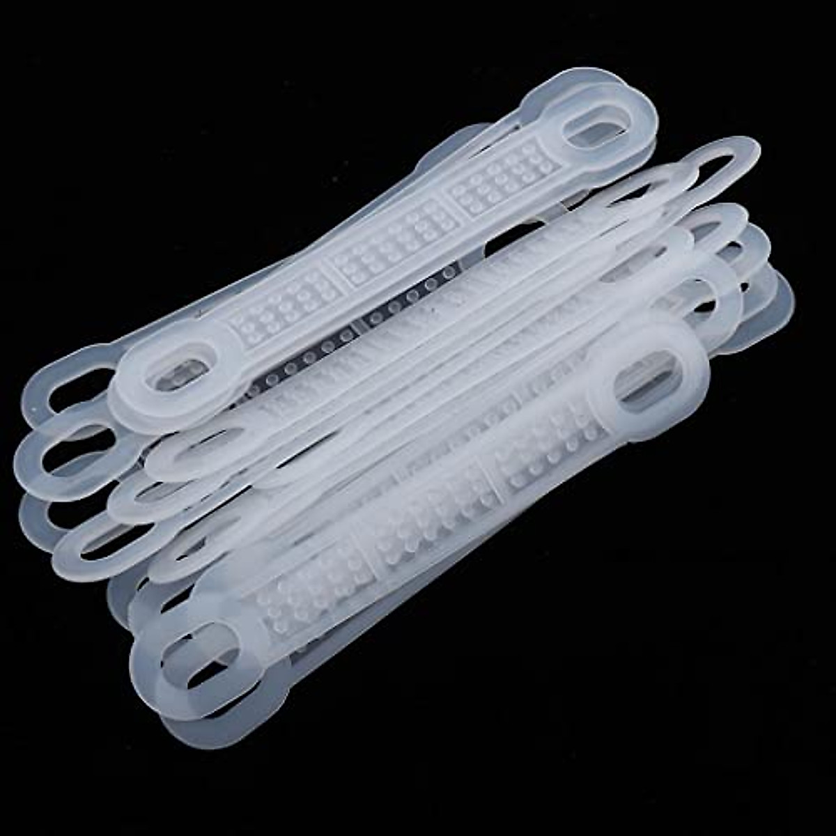 100x Stretchy Anti-Slip Silicone Hanger Grips Clothes Hanger Strips Pads