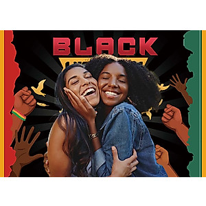 Black History Month Backdrop African American Heritage Festival Photography Background Black History Month Holiday Party Decoration Supplies for Home (8X6FT)