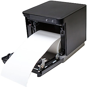 Star Micronics mC-Print3 3-inch Ethernet (LAN) / USB/Lightning/Bluetooth (MFi) Thermal POS Printer with CloudPRNT, Cutter, and External Power Supply - Black