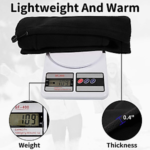 Achiou Winter Balaclava Fleece Hood Ski Mask for Women Kids, Thermal Face Cover Hat Cap Scarf for Cold Weather Black