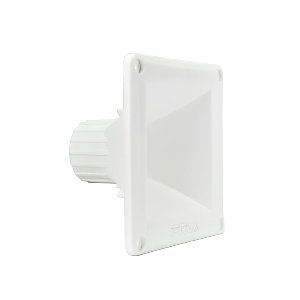 PRV AUDIO 1 Inch Exit Waveguide WG11-25 White Non-resonant Reinforced Plastic Construction (ABS) Screw On Exponential Horn for 1 In Compression Drivers