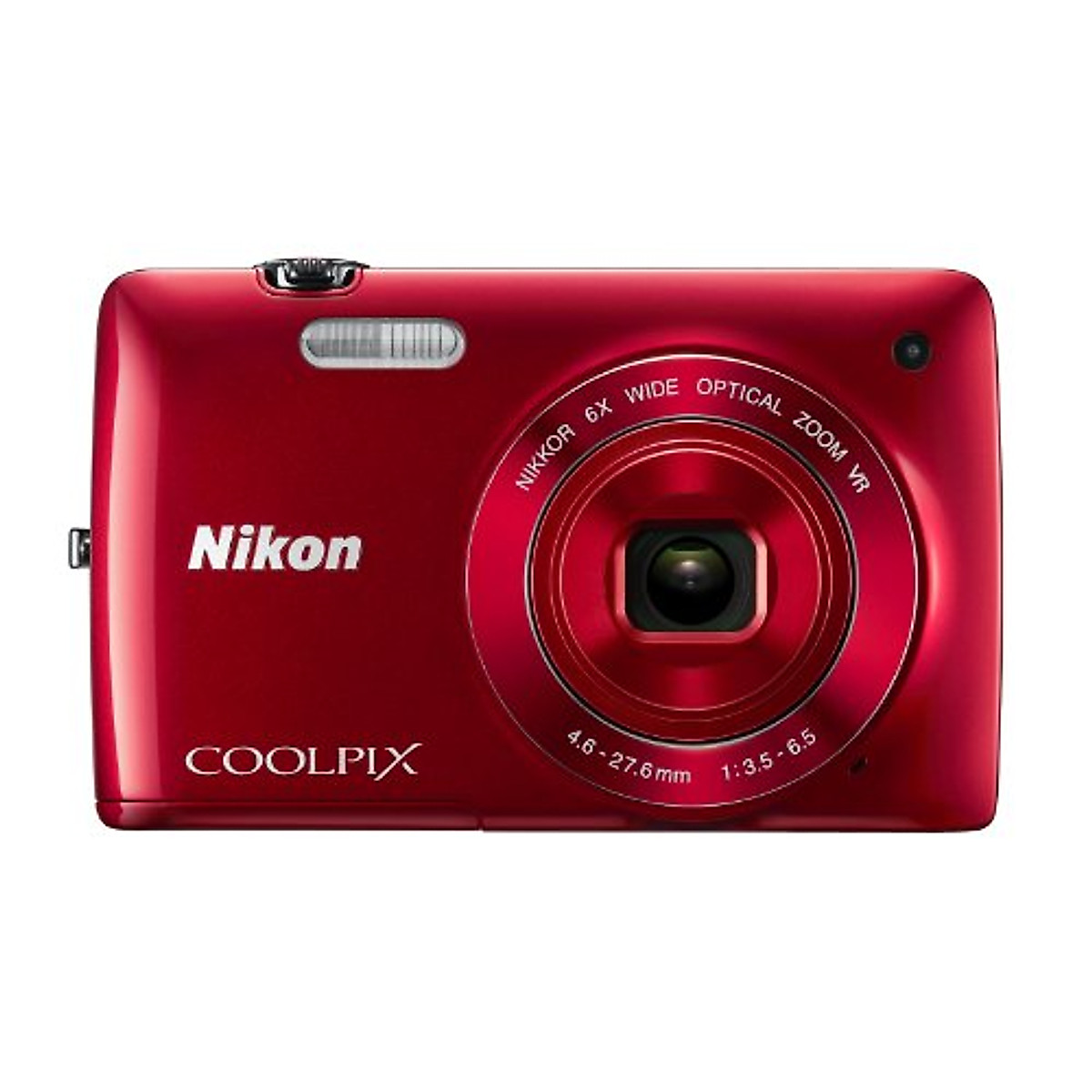 Nikon COOLPIX S4300 16 MP Digital Camera with 6x Zoom NIKKOR Glass Lens and 3-inch Touchscreen LCD (Red)