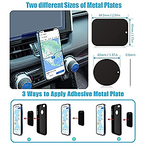 Mengfly Car Phone Holder, Air Vent Magnetic Stand Mount for Toyota RAV4 (2023 to 2019 Premium XLE, Adventure, TRD Off-Road, Limited, Hybrid XSE, Prime XSE), with Adjustment Wheel (Not Fit XLE, LE, SE)