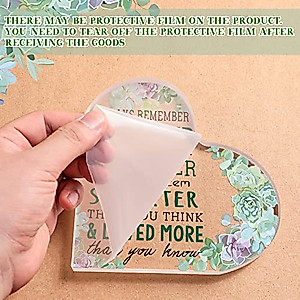 Inspirational Gift for Women Acrylic Encouragement Gift Cheer up Gifts Inspirational Office Desk Decor Inspirational Quotes Keepsake Sunflower Decoration for Home Office Room Table (Fresh Heart)