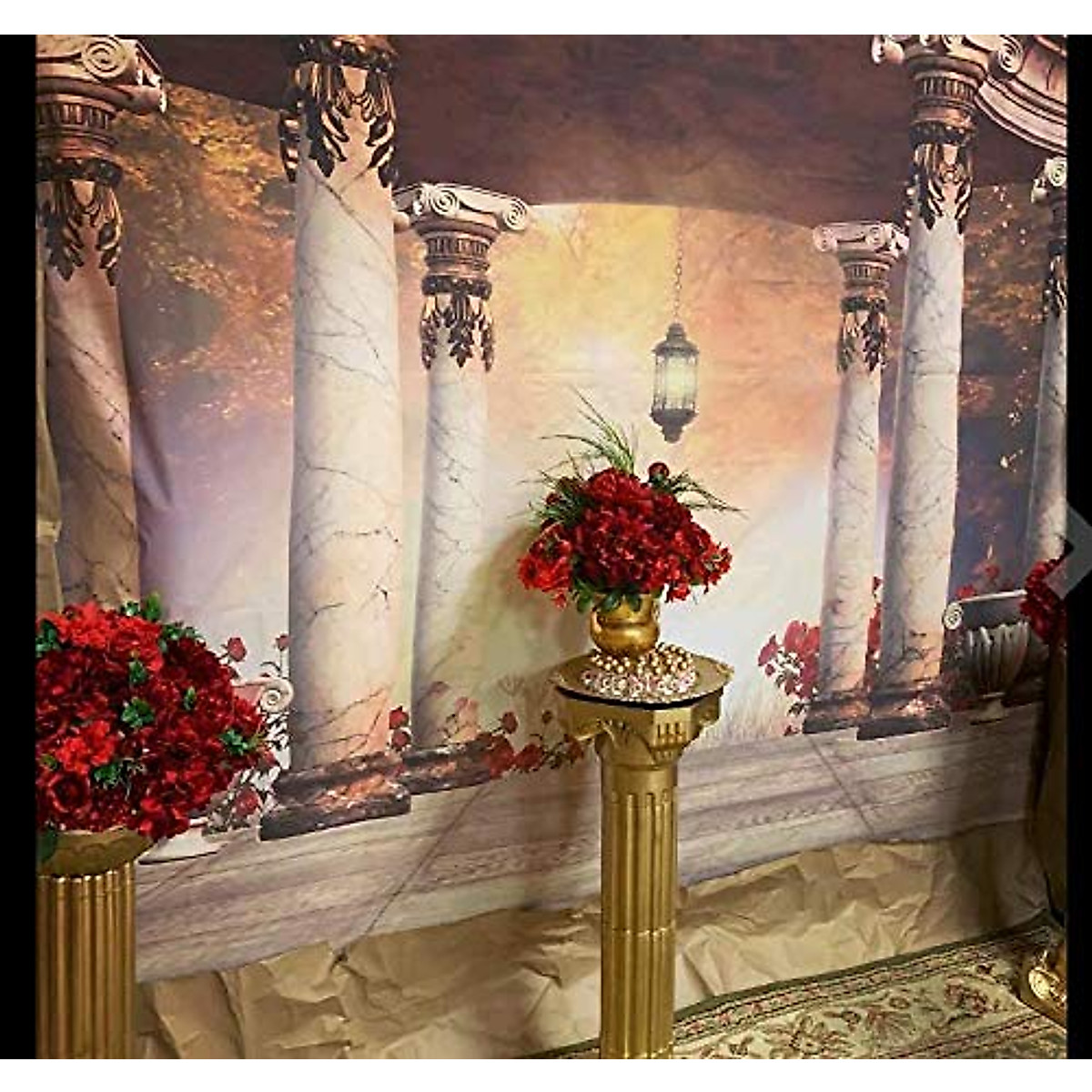AOFOTO 5x5ft Romantic Wedding Royal Gazebo Background Classic Gloriette Photography Backdrop Vintage Garden Pavilion Retro Columns Photo Studio Props Lovers Girl Artistic Portrait Vinyl Wallpaper