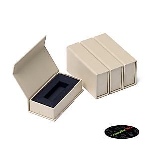 Caterpillar Red 4 x Magnetic USB Presentation Gift Boxes, Cream Colour, Flash Drives, Removable Drives, Wedding USB Box, Wedding Presentation Gift Box, Photography, 4, Present Gift