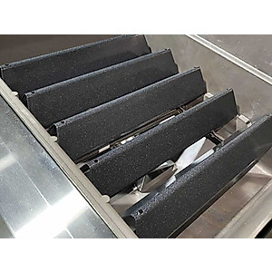 Hisencn 7636 15.3 Inch Flavorizer Bars for Weber Spirit I & GS4 Spirit II 300 Series, Spirit E310 E320 E330 S310 S320 S330 Gas Grill with Front Control Knob, Porcelain Heat Plates for Weber 7636, 16GA