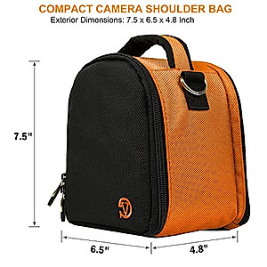 ROXIE Professional Point and Shoot Camera Case Bag for Canon PowerShot G9 G7 G5 G1 X Mark III ELPH 360 HS G9 G7 G5 G1 X Mark III ELPH 360 HS