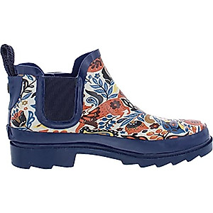 Sakroots Women's Rhyme Rain Boot Shoe, Multi in Bloom, 8