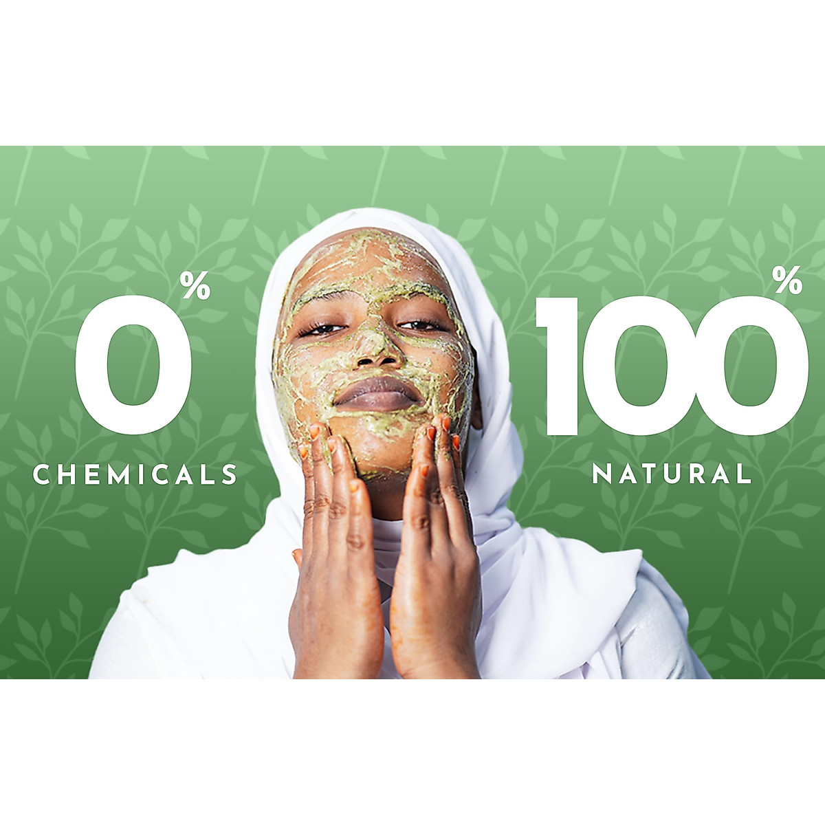 Hud Organics Qasil Powder 70 grams - Antient Somali Beauty Secret, Natural Multi-Purpose Deep Cleansing Mask for Face Hair Body Brightens Detoxifies Helps with Acne, Provides Clear Glowing Skin