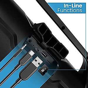 Pyle Wireless Portable Bluetooth Boombox Speaker - 500W 2.0CH Rechargeable Boom Box Speaker Portable Barrel Loud Stereo System with AUX Input/USB/SD/Fm Radio, 3" Subwoofer, Voice Control - PBMWP185