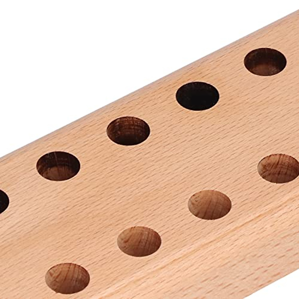 Plier Organizer Pine Wood Display Stand Base Wooden Cutter Holder Rack 16 Holes for Storage
