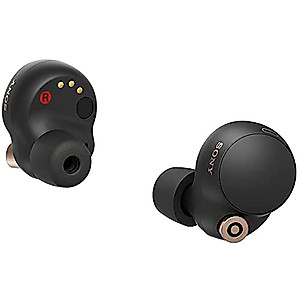 Sony WF-1000XM4 Noise Canceling Wireless Earbud Headphones - Black (Renewed)