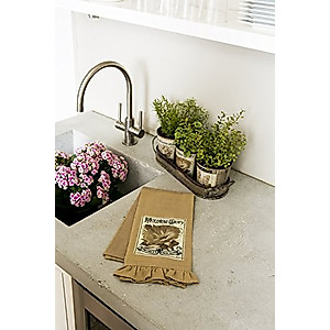 Heritage Lace Toast Vintage Garden 18"x26" Tea Towel