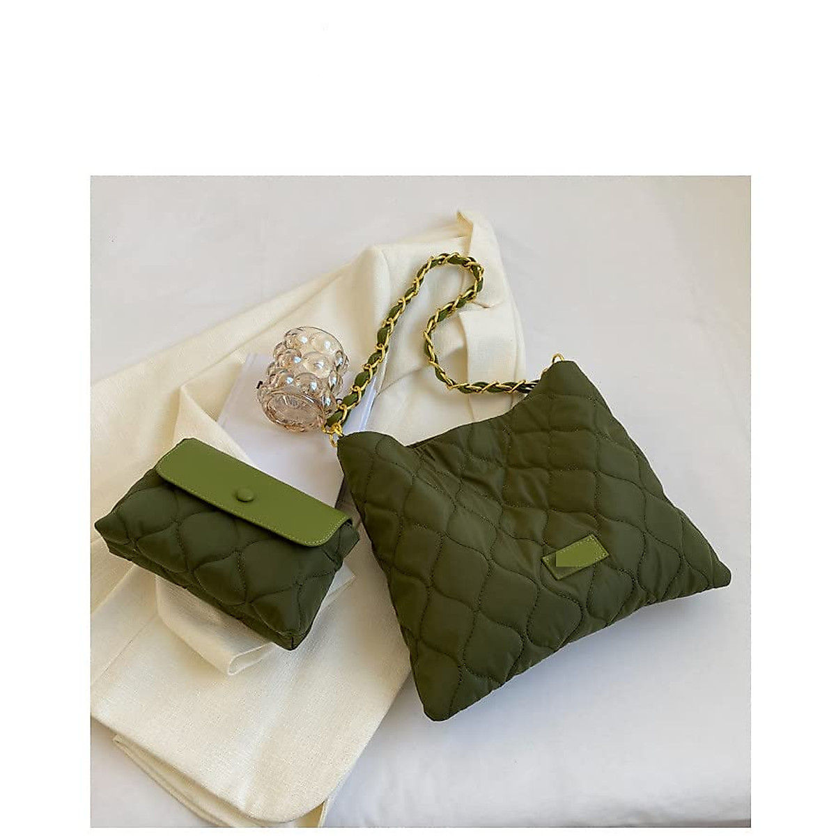 Hobo Bag Handbag for Women Tote Bag Lady Shoulder Bag for Girls Great Gift (green)…