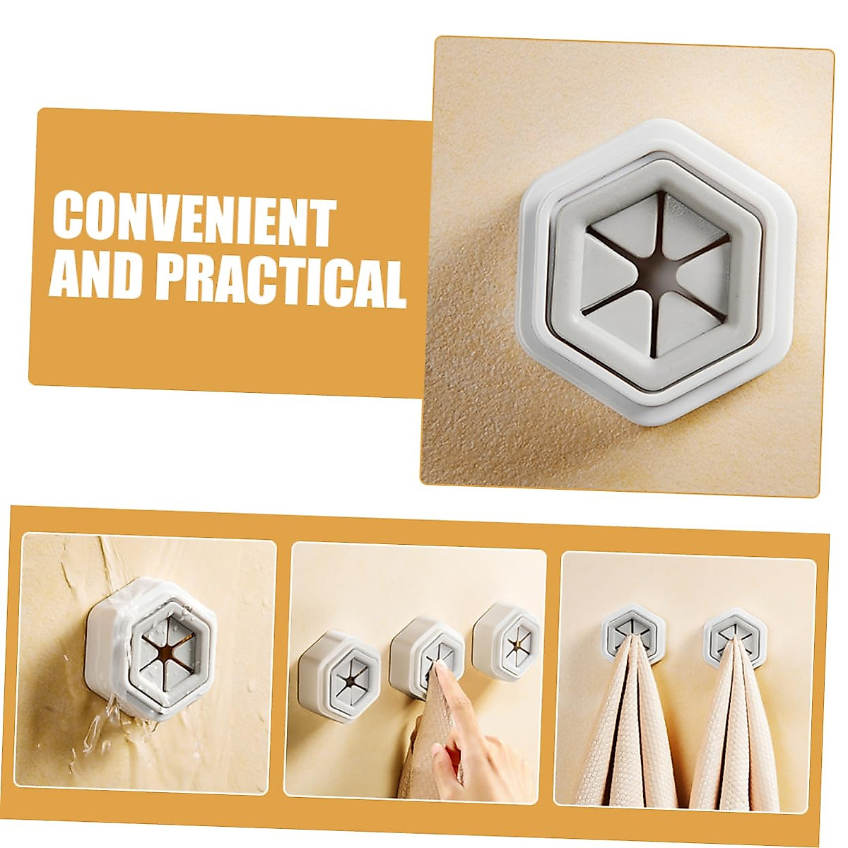 FONDOTIN 4pcs Japanese Towel Rack Adhesive Kitchen Towel Hooks Wall Mount Towel Holders for Bathroom Cabinet Garage Binder Bathroom Towel Holder Japanese-Style Abs Shelf