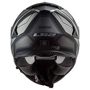 LS2 Helmets Assault Full Face Motorcycle Helmet W/SunShield (Petra Matte Black/Graphite/Gray - 2X-Large)