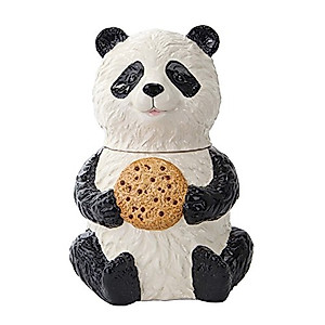 Pacific Trading Chinese Panda Cookie Jar Ceramic Cute Kitchen Accessory