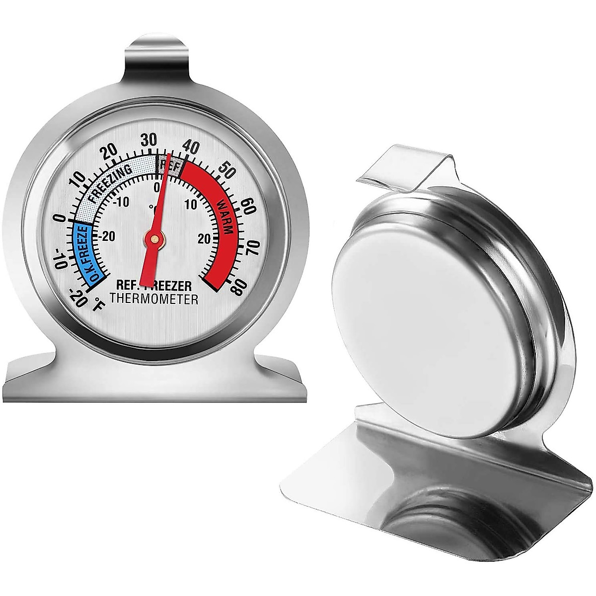 5-Pack Refrigerator Thermometer, Large Dial Freezer Thermometer,Classic Series Temperature Thermometer for Refrigerator Freezer Fridge Cooler