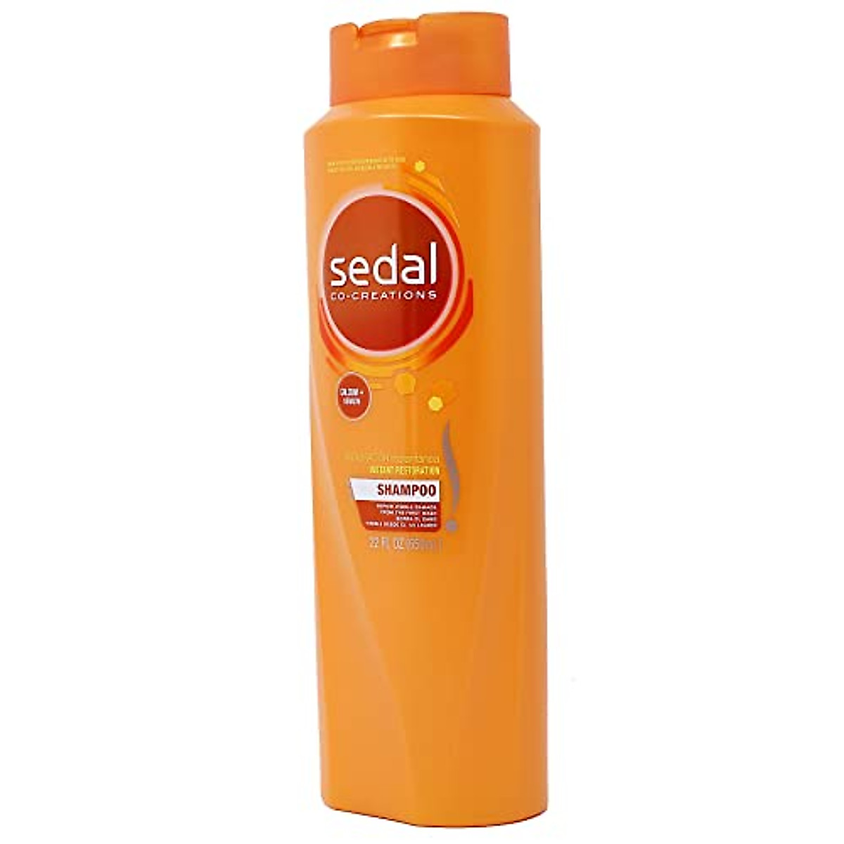 Sedal Co-Creations Shampoo Instant Restoration, with Keratin, Rapairs Damaged Hair, 2-Pack of 22 FL Oz, 2 Bottles