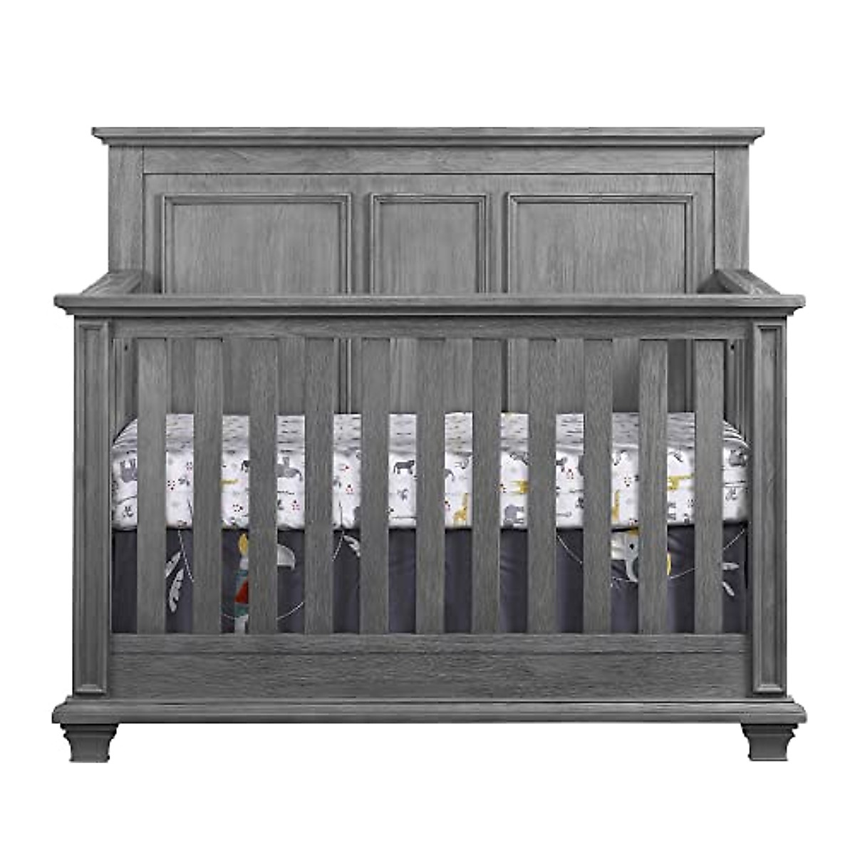 Oxford Baby Kenilworth 4-in-1 Convertible Crib, Graphite Gray, GreenGuard Gold Certified