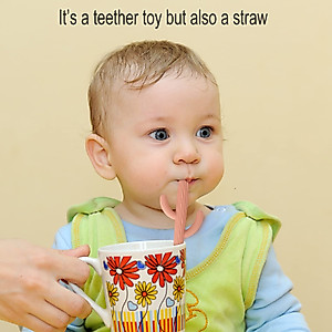 Baby Teething Toy, Socub Silicone Teethers for Babies and Infants, Baby Cactus Teether for Self-Soothing Pain Reliefe, Easy to Hold, BPA Free, 3+Months, Sage