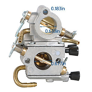 YSMN Carburetor with Air Filter 4238 120 0600 Replacement for Stihl TS410 TS420 Concrete Cut Off Saw