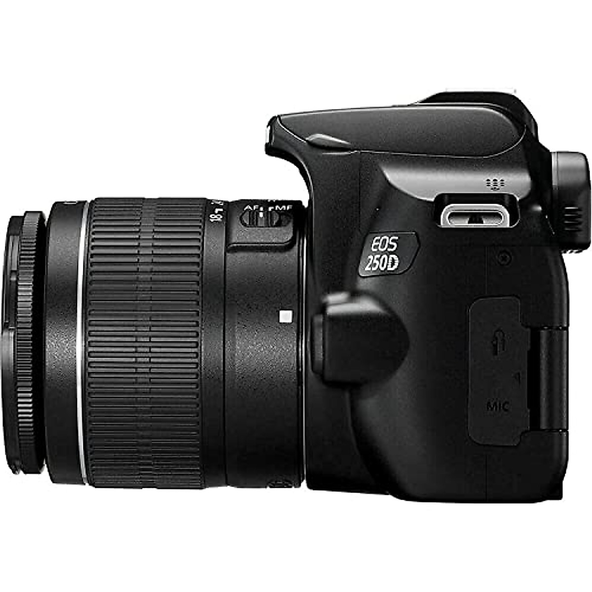 Camera Bundle for Canon 250D / SL3 DSLR Camera with 18-55mm f/4-5.6 is STM + 75-300mm f/4-5.6 III + 420-800mm Manual Focus Lens and Accessories Kit (128GB, Travel Charger, Tripod, and More)