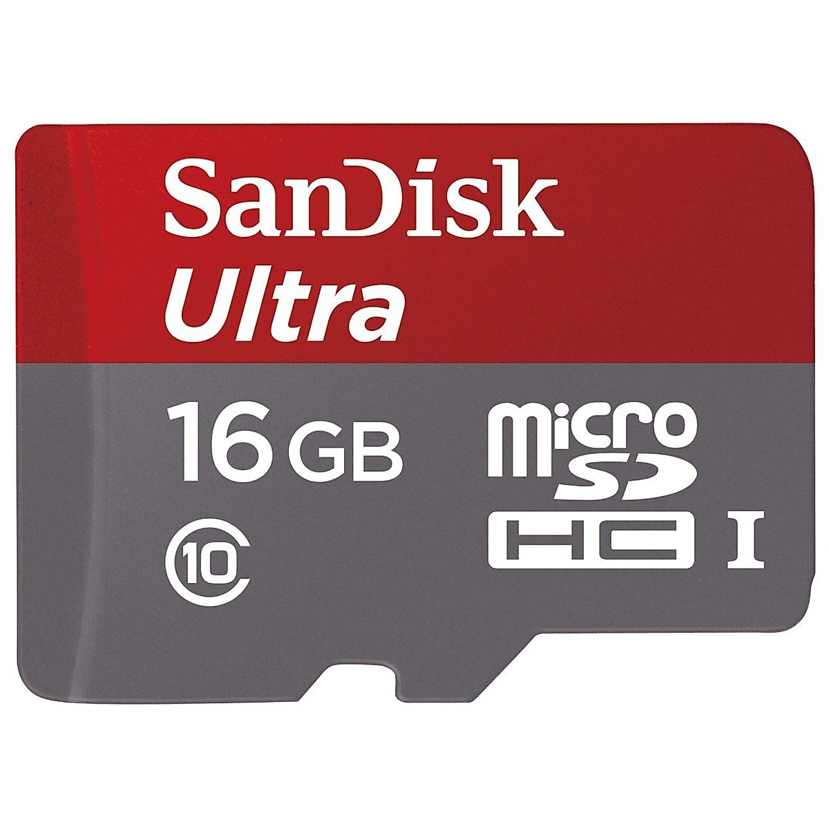 SanDisk Ultra 16GB UHS-I/Class 10 Micro SDHC Memory Card With Adapter- SDSDQUAN-016G-G4A [Old Version]