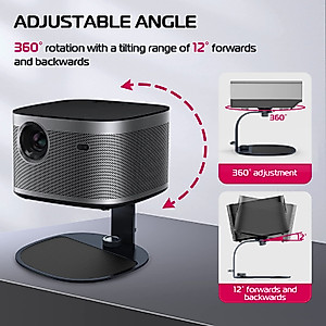 ULANZI LT05 Desktop Projector Stand, Aluminum Mount for Desk with 1/4" Screw, Adjustable Tilt Stand for Anker Nebula, XGIMI, JMGO and More