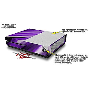 WraptorSkinz Decal Vinyl Skin Wrap Compatible with Xbox One S Console and Controllers - Paint Blend Purple