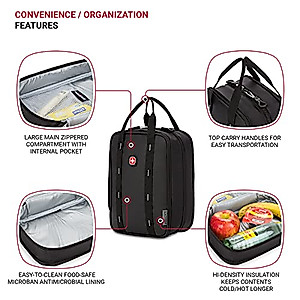 SwissGear Insulated/Collapsible, Black/Red, One Size