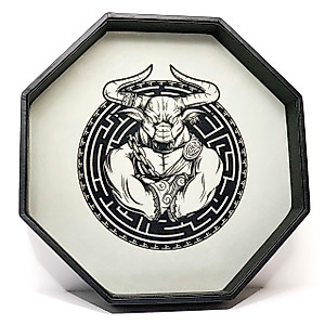 Minotaur's Maze Limited Edition Octagon D&D Dice Tray - 11.5 Inches - for Tabletop Roleplaying, Dice, and Board Games, Dungeons & Dragons