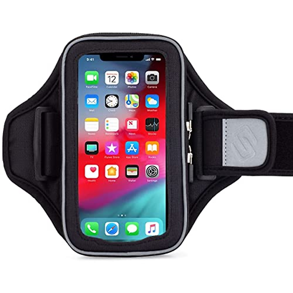 Sporteer Entropy E8 Running Armband - Compatible with iPhone 14 Pro Max, 14 Plus, 13 Pro Max, 12/11 Pro Max, Xs Max, XR, Galaxy S22 Plus, S21+, S20+, Note, and Many More Mobile Phones - FITS Cases