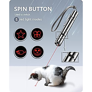 Puspoch Pet Rechargeable Cat Toys, Great Gift for Your Cats and Dogs, Interactive Toys for Kitten