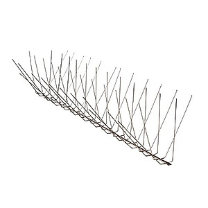 Nixalite Pigeon Spike Stainless Steel Bird Spikes (10 Ft, 5-2 Ft. Strips)