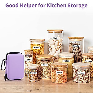 Phomemo D30 Label Maker Machine with case and 1 roll Label Tape, Portable Bluetooth Label Printer, Small Smart Phone Handheld Sticker Mini Labeler Multiple Templates Font Icon Easy to Use