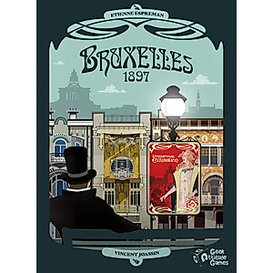 Geek Attitude: Burxelles 1897, Board Game, Sequel to Bruxelles 1893, 2 to 4 Players, 45-60 Minute Play Time, For Ages 10 and up