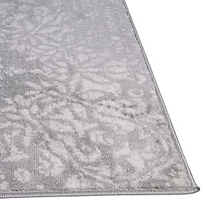 Unique Loom Sofia Collection Area Rug - Grand (9' x 12' 2", Light Gray/ Ivory)