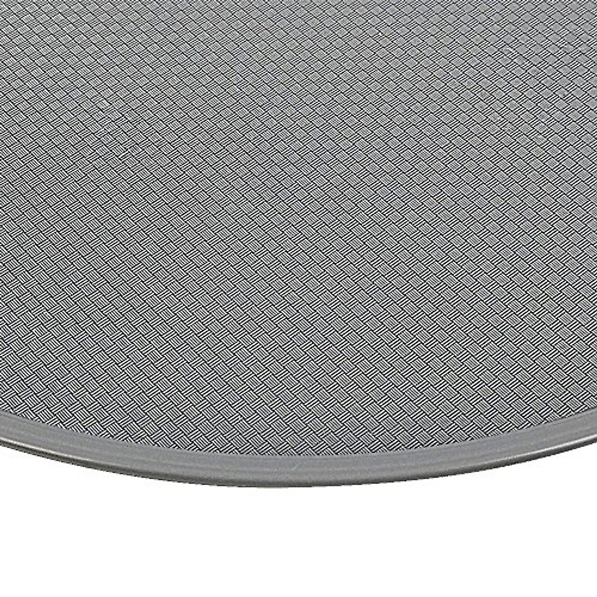 Wekioger Plastic Round Serving Tray, 13.5-Inch, Set of 3 (White, Black, Grey)