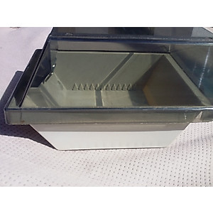 Vintage 1980s Floppy Disk 5 1/4 5.25 Storage Case Data-Case Hinged Plastic Holder (Tinted/Beige)