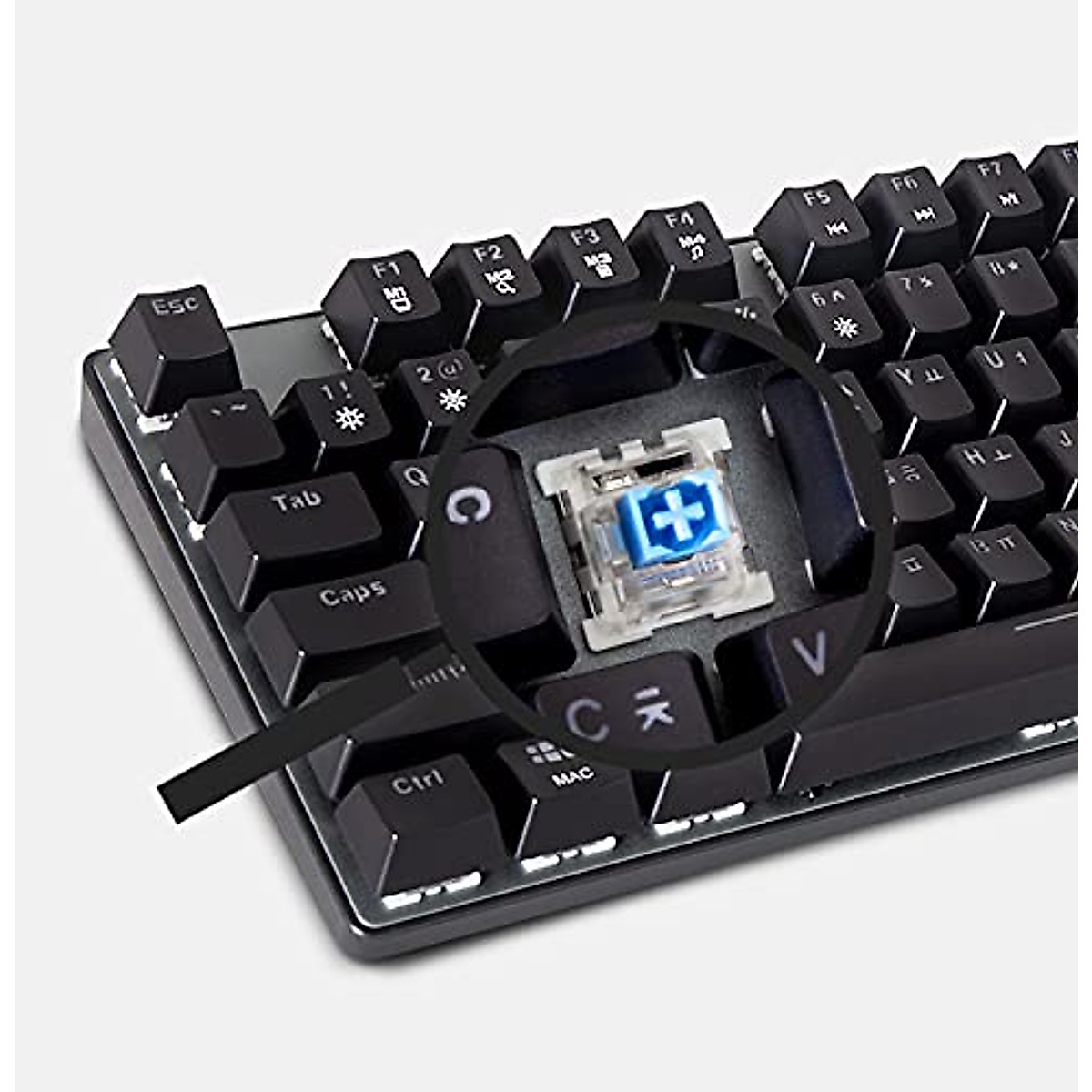 Hansung GTune MKF30S Rainbow Keyboard Black (Korean/English) (Brown Switch)