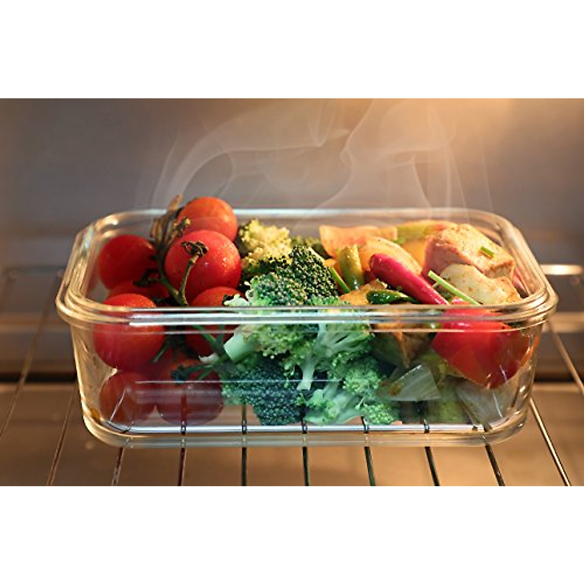 Simplyesta Glass Meal Prep Food Storage Containers BPA free