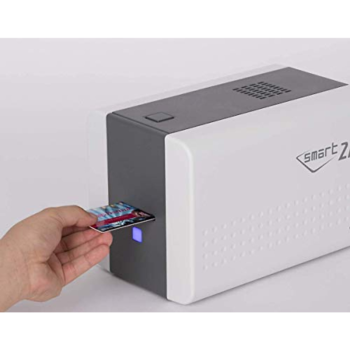 IDP SMART-21 Series ID Card Simplex Starter Printer Kit with Software, Manual and Guides - Includes 100-Print YMCKO Color Ribbon and 100 PVC Plastic Cards