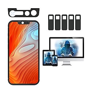 Webcam Cover Slide Compatible for Laptop, Desktop, PC, MacBook Pro, iMac, Mac Mini, iPad Pro Bundled with iPhone 13 Front Camera Cover Protect Privacy and Security But Not Affect Face Recognition