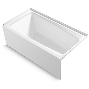 Kohler K-26071-RA-0 Kohler K-26071-RA Irvine 60" x 32" Alcove Bath with Right Hand Drain