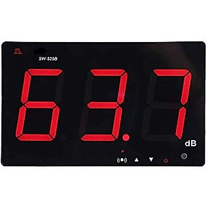 Yosoo 9.6inch LCD Digital Sound Level Meter, Wall Mounted Noise Meter Tester Measurement Range 30-130dB Noise Tester USB Powered