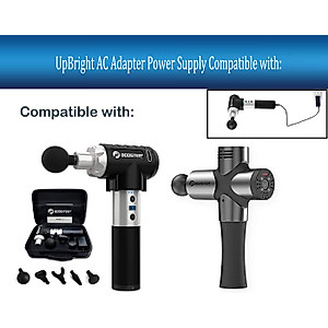 UpBright 24V AC/DC Adapter Compatible with Booster Pro 2 3 Pro2 Pro3 P2 Pro E JUFIT Fascia Cotsoco VIWIK Lpysfw Massage Gun 24VDC 1A DC24V 1000mA 24.0V 1.0A 24W 24 V Power Supply Cord Battery Charger